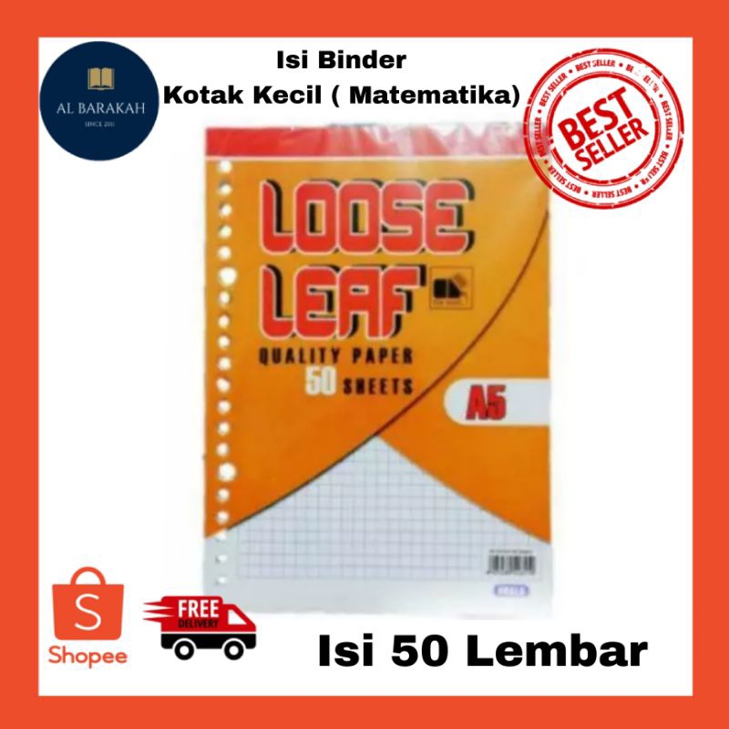 Jual ISI BINDER MATEMATIKA (Kotak Kecil) A5 ISI 50 LEMBAR LOOSE LEAF ...
