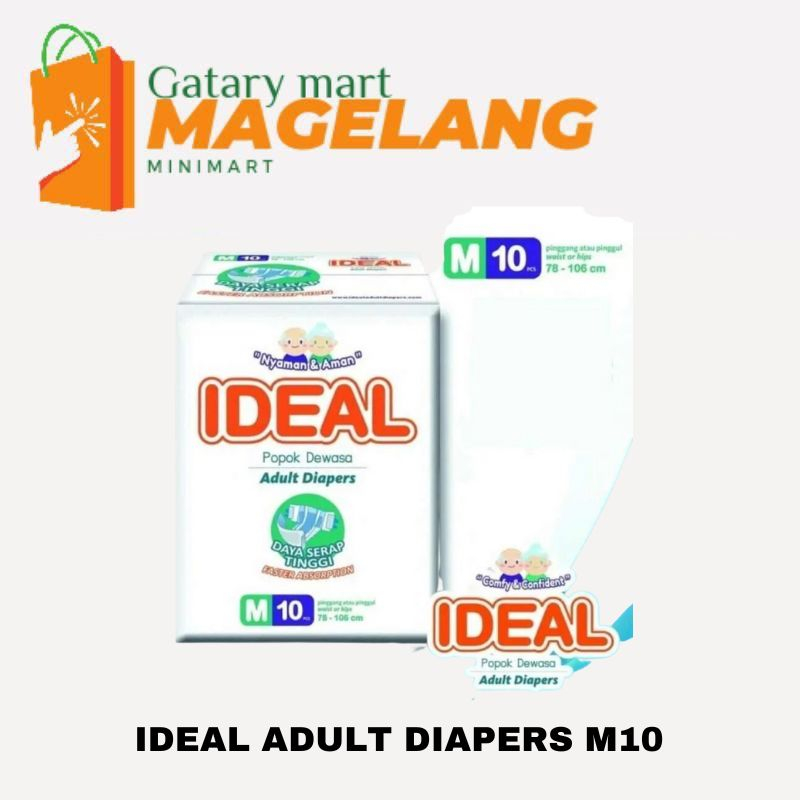Jual IDEAL ADULT DIAPERS M10 | Shopee Indonesia