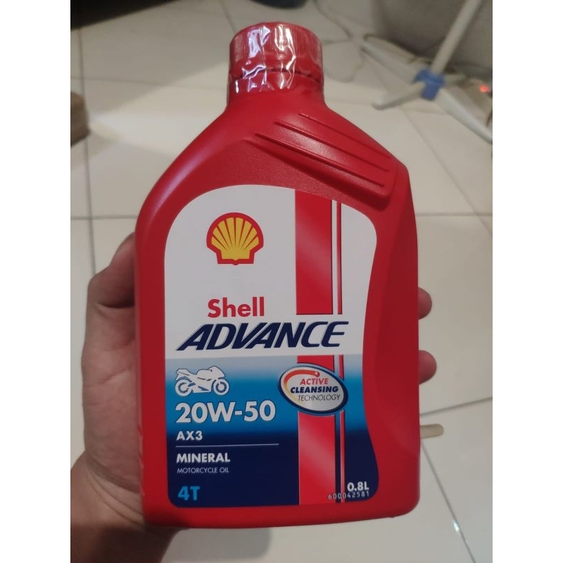 Jual Oli Shell Advance AX3 4T 20W-50 800ml | Shopee Indonesia