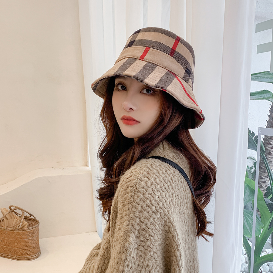 Jual Striped Fashionable Bucket Hat Model Korea yang Cocok Untuk ...
