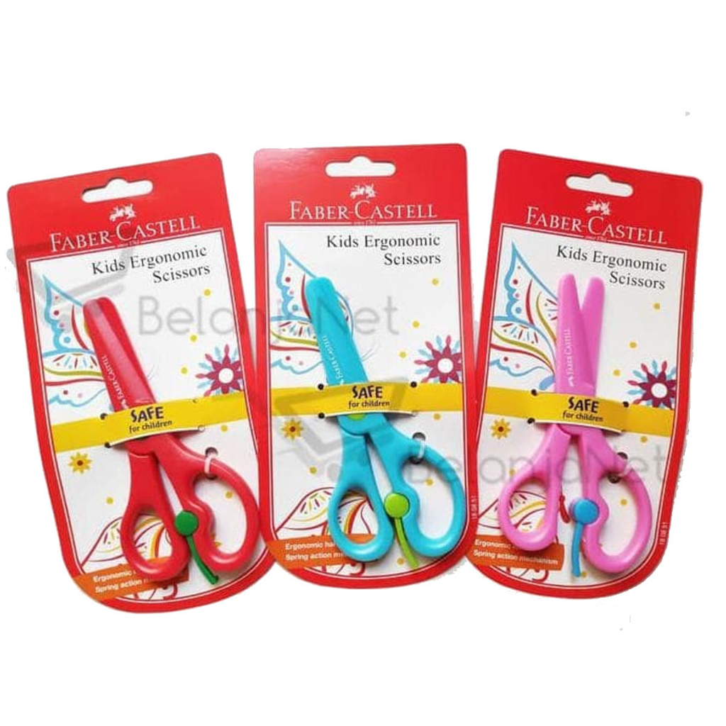 Jual TQ Gunting Faber Castell Children Scissors Gunting Anak Plastik ...