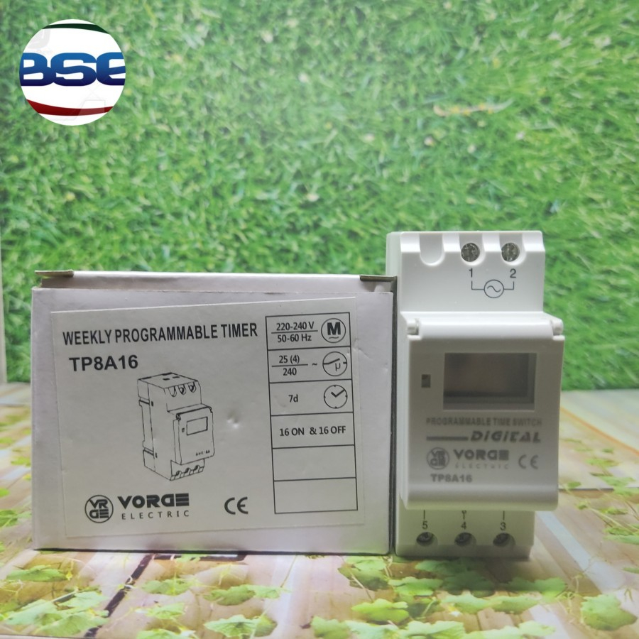 Jual weekly digital timer 220v ac TP8A16/weekly digital timer 1min-168hour | Shopee Indonesia