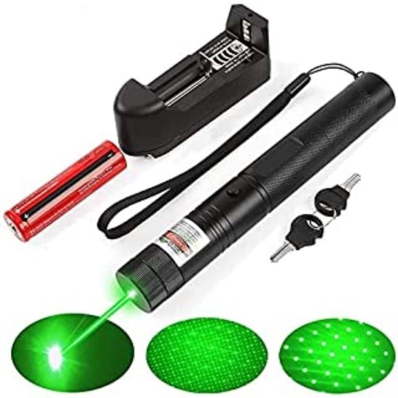 Jual Green laser pointer 303 senter laser hijau,kunci pengaman | Shopee ...