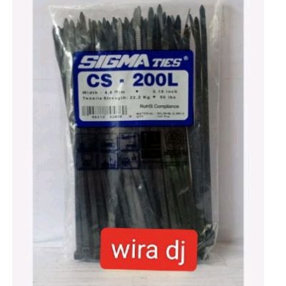 Jual kabel ties 20cm sigma CS-200L hitam | Shopee Indonesia