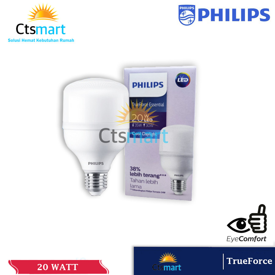 Jual Lampu LED PHILIPS TForce Essential True Force 20W E27 Putih | Shopee Indonesia