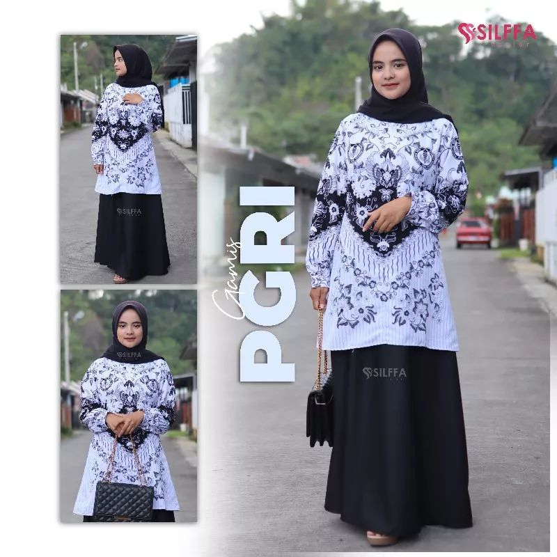 Jual Tunik PGRI wanita terbaru full furing seragam pgri wanita tunik ...