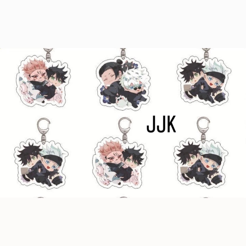 Jual Jujutsu Kaisen anime acrlyic akrilik keychain action Figure Gojo ...
