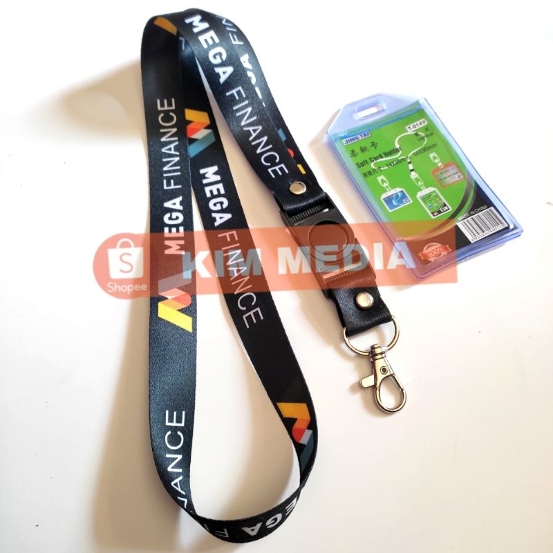 Jual lanyard MEGA FINANCE LANYARD Mega central finance | Tali id card ...