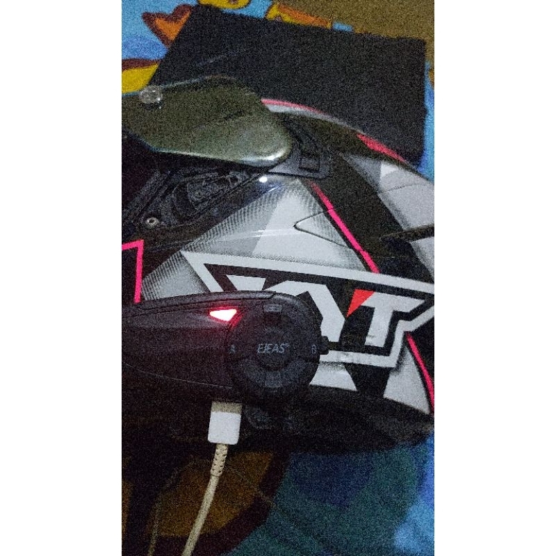 Jual helm kyt + intercom | Shopee Indonesia