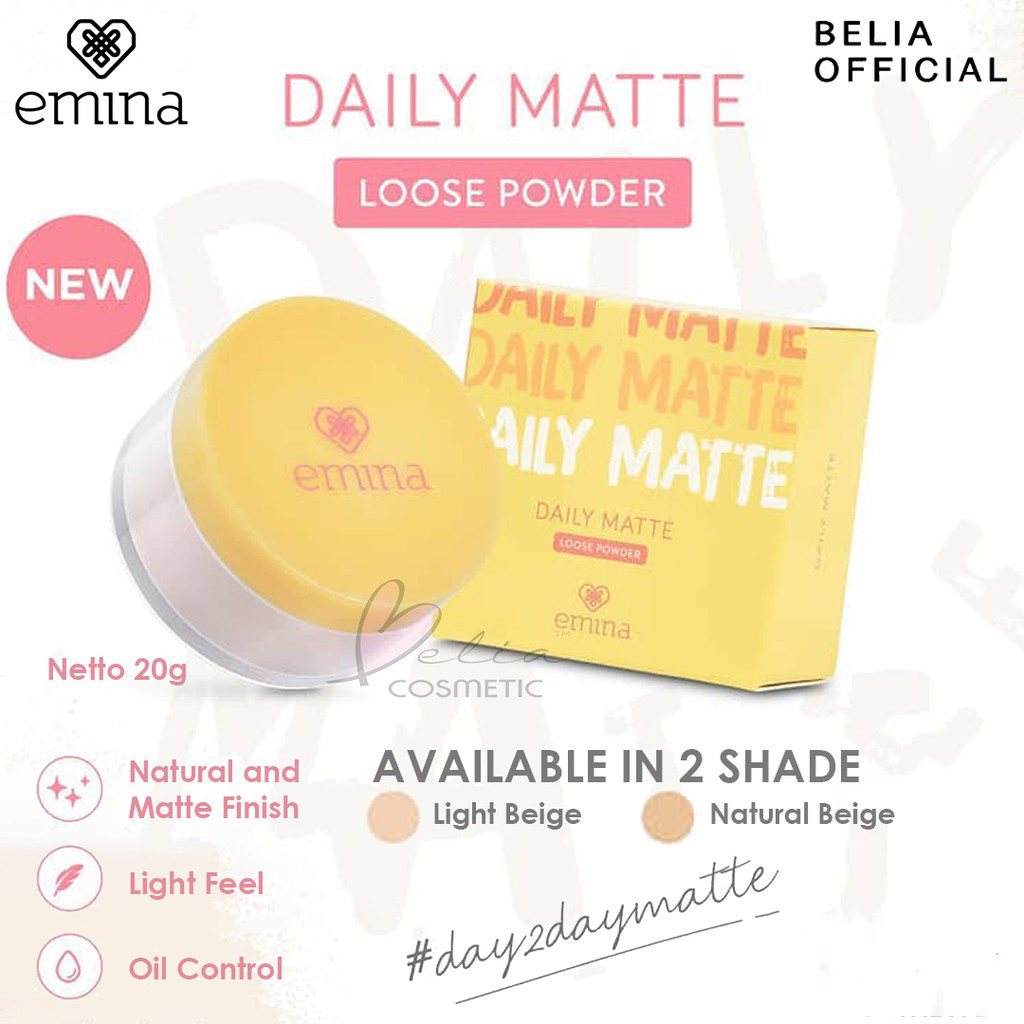 Jual Emina Daily Matte Loose Powder 20 g - Bedak Tabur Ringan Hasil ...