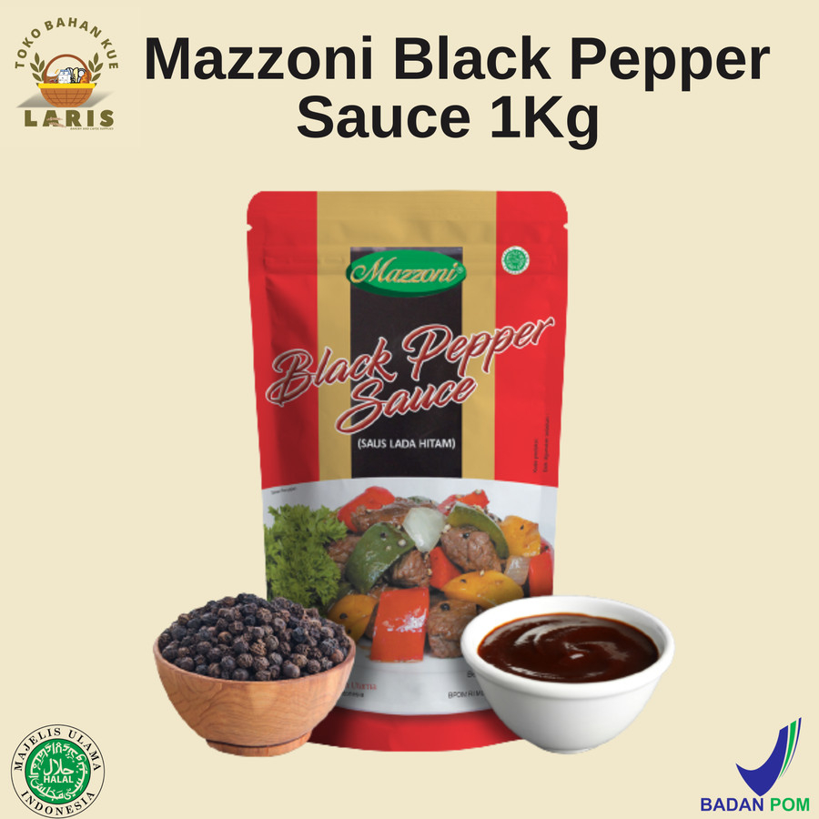 Jual Mazzoni Black Pepper Sauce 1 Kg | Shopee Indonesia