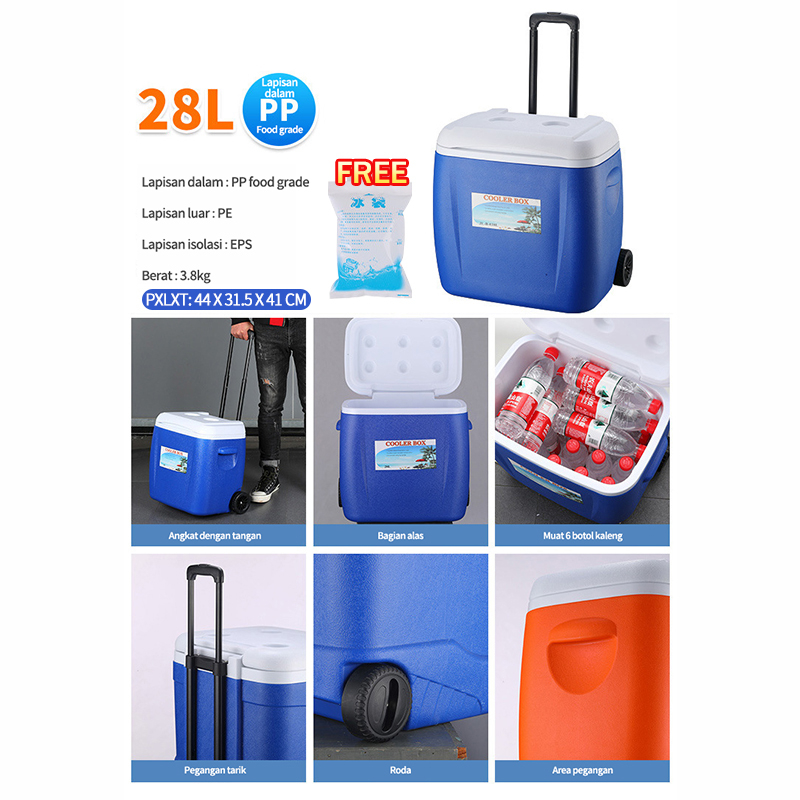 Jual 26L Cooler Box/5 Liter，8 Liter，13 Liter，26 Liter Cool Box，Kotak ...