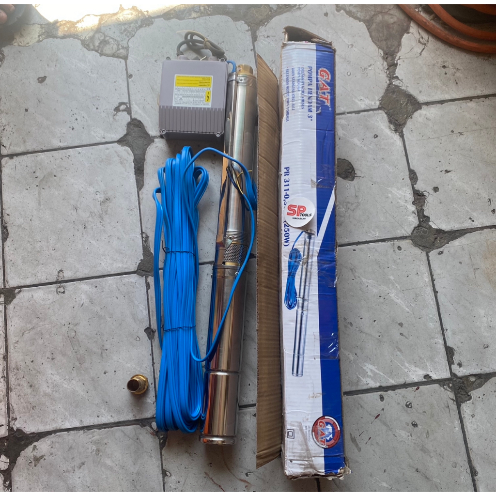 Jual POMPA AIR CELUP SATELIT SIBEL BAMBU SUMUR DALAM 0.33HP 48M BODY 3 ...