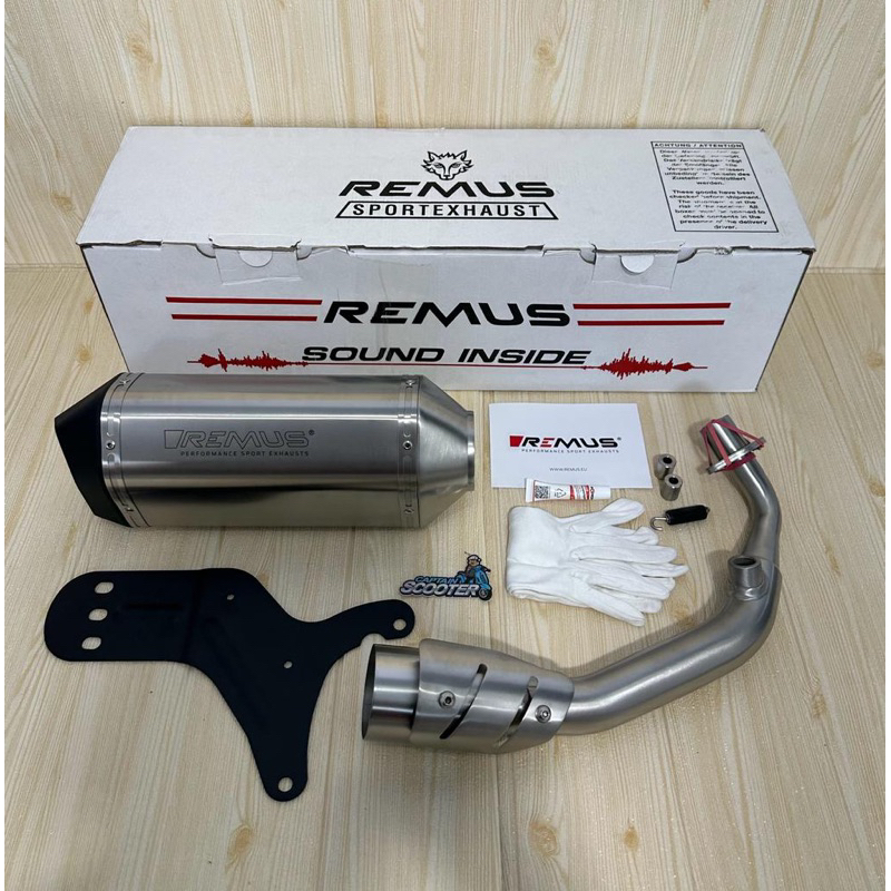 Jual Exhaust Knalpot Remus Hexacone Silver Vespa Sprint Primavera S LX ...