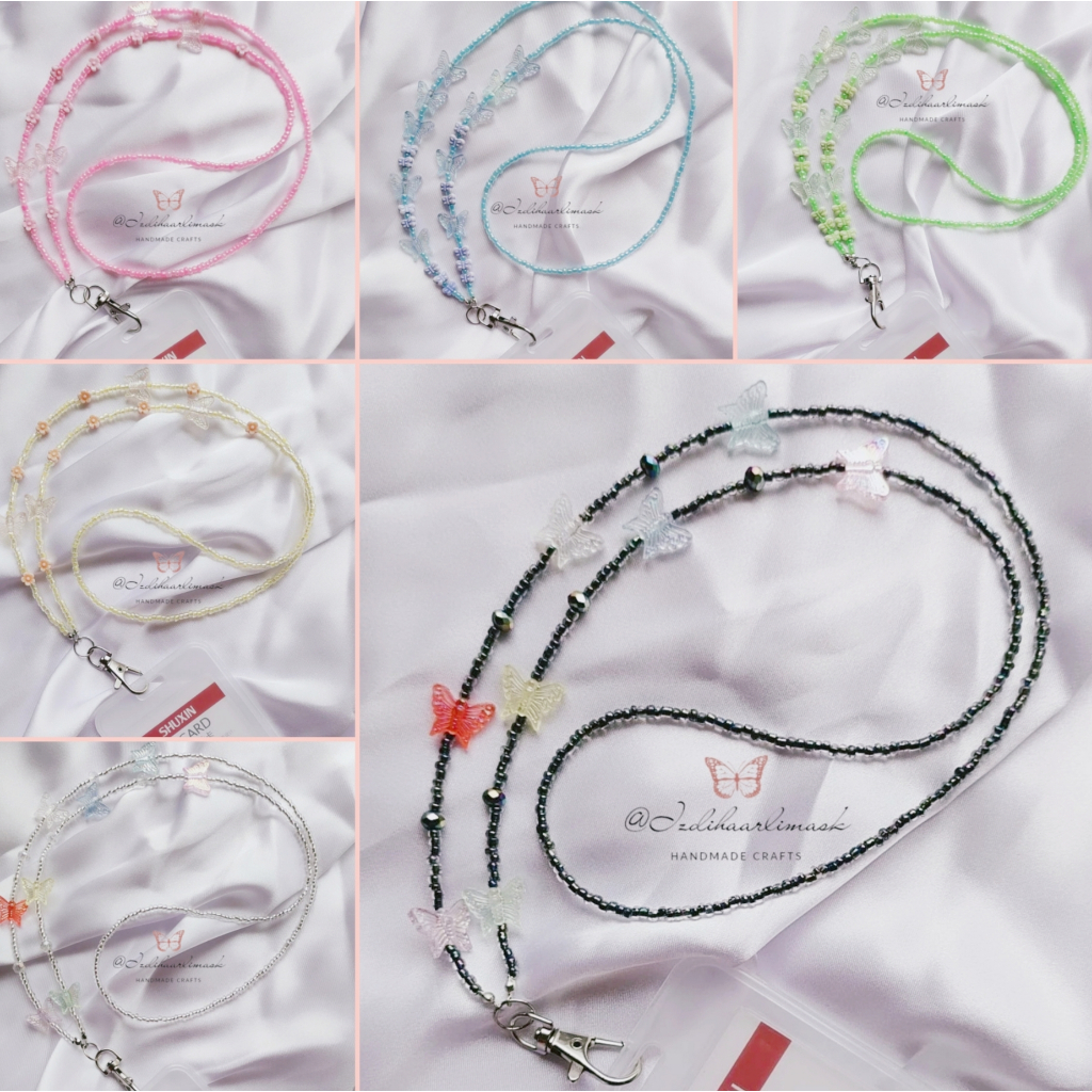 Jual " PART V " LANYARD STRAP KALUNG NAME TAG ID CARD MANIK BEADS ...