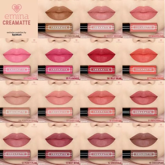 Jual EMINA Cream Matte Lip Cream - Lipstik Matte Creamatte 5.5 g ...