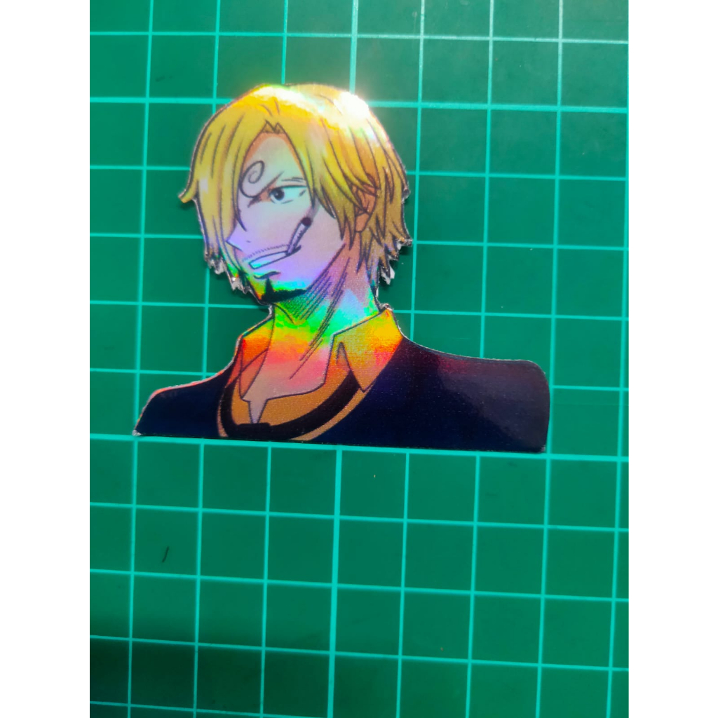 Jual sticker Hologram Anime One piece sanji | Shopee Indonesia