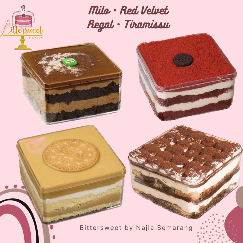 Jual Milo RedVelvet Regal Tiramissu Dessert Box bittersweet by Najla ...