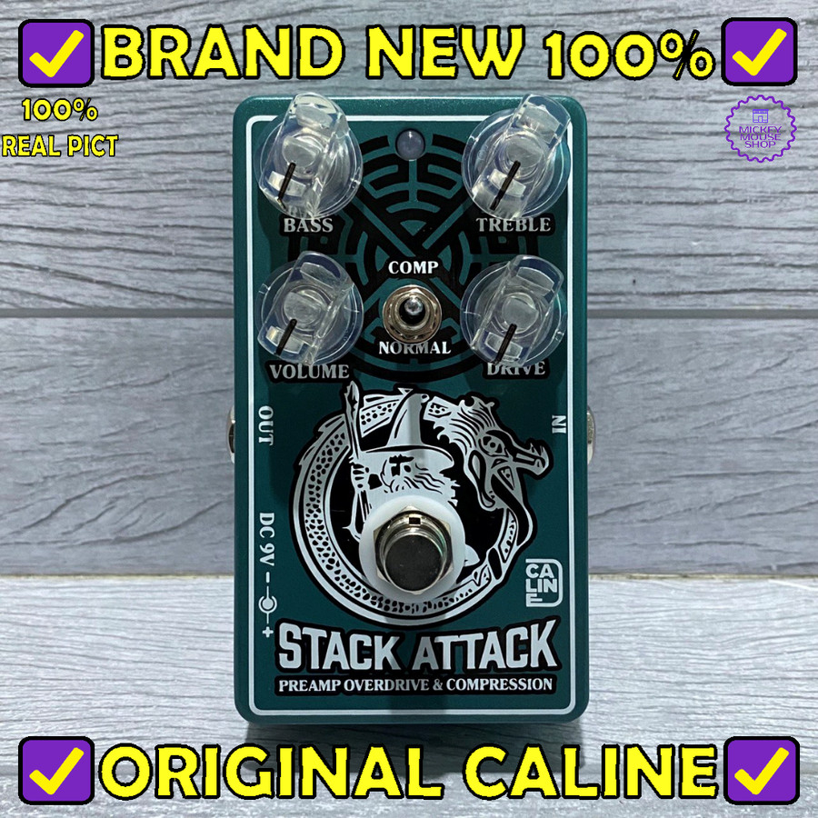 Jual Efek Gitar Caline CP-509 Stack Attack Preamp Overdrive Compressor | Shopee Indonesia