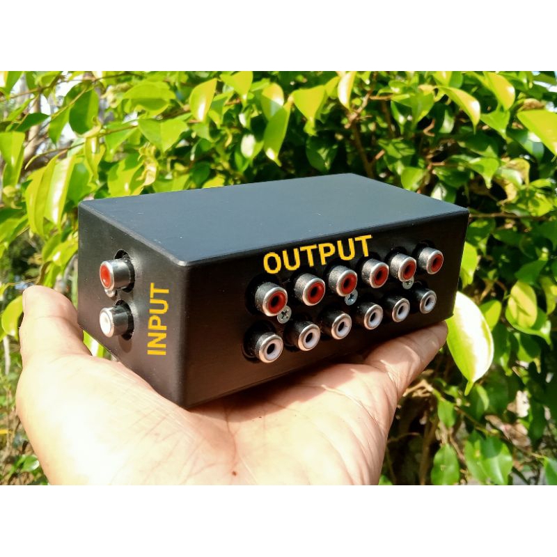 Jual SPLITER INPUT RCA 6 CH STEREO | Shopee Indonesia