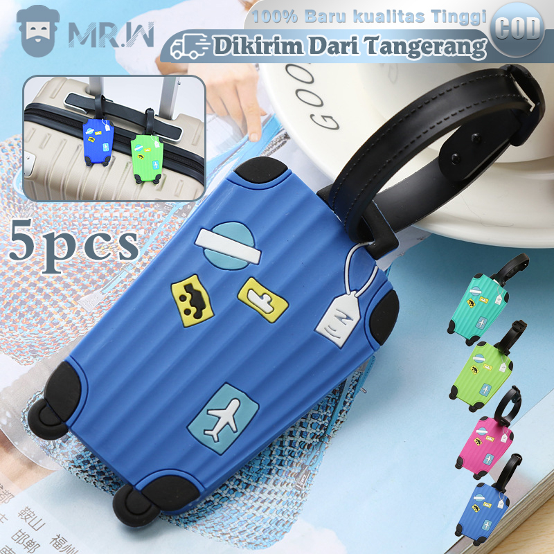 Jual 5pcs Travel Luggage Tag Label Koper Gantungan Koper Nama Travel ...