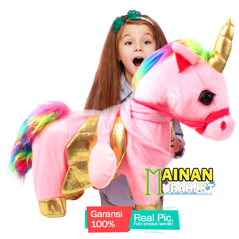 Jual MAINANKEI MAINAN ANAK MURAH BONEKA CP111 KUDA UNICORN MUSIK BISA ...
