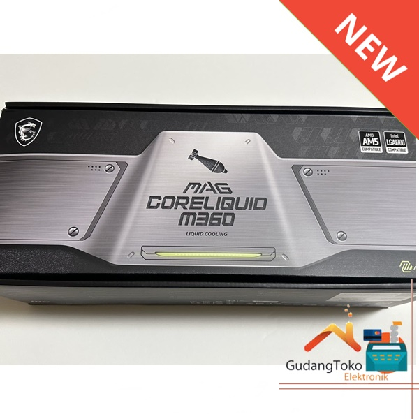 Jual MSI MAG CORELIQUID M360 ARGB Liquid CPU Cooler 360mm | Shopee Indonesia