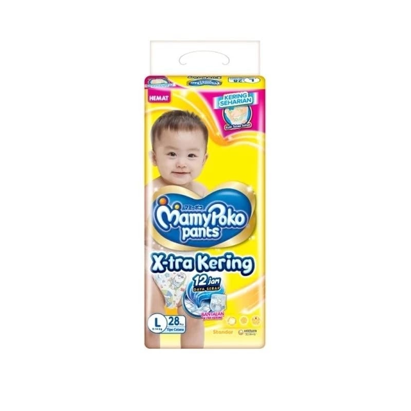 Jual MamyPoko pants X-tra Kering S38 / M32 / L28 / XL26 | Shopee Indonesia