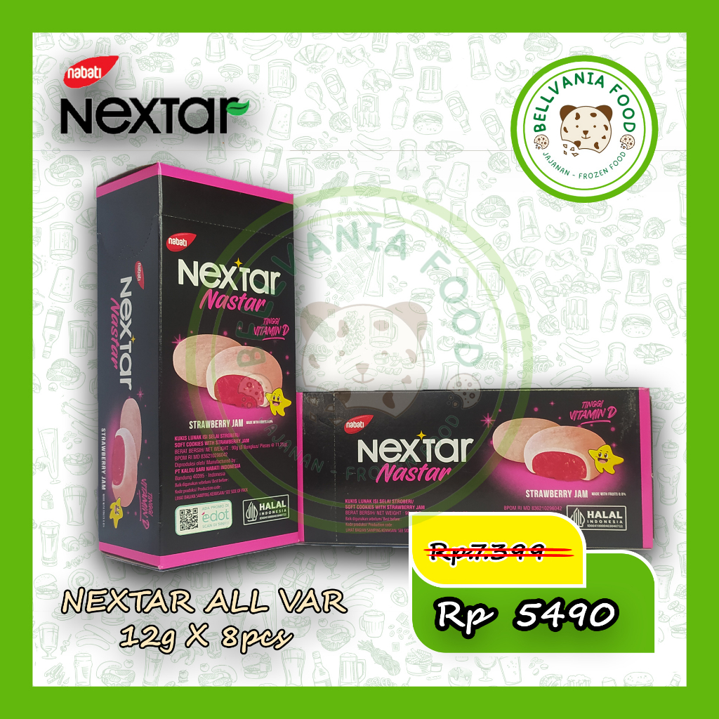 Jual NEXTAR KUKIS ISI COKLAT STROBERI NANAS MURAH LEZAT EKONOMIS BOX ...