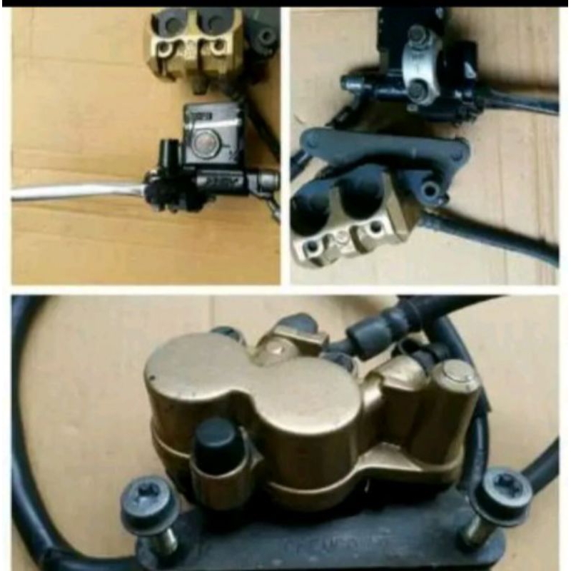 Jual Master kaliper Pala Babi Rem Set Depan Honda Supra 125 DD injeksi pnp Revo Lama Original ...
