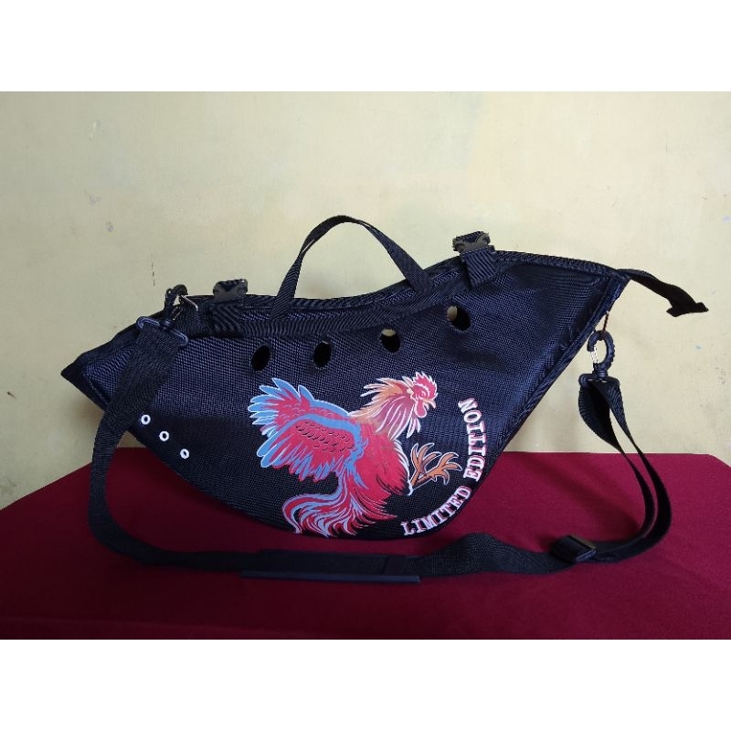 Jual Kisa tas ayam jago Limited Edition sablon computer bahan super ...