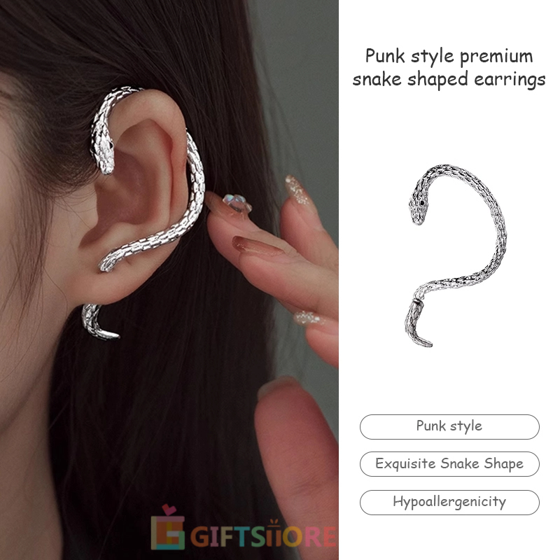 Jual COD Anting Gantung Bentuk Ular Warna Silver Anting Pasangan Gaya ...