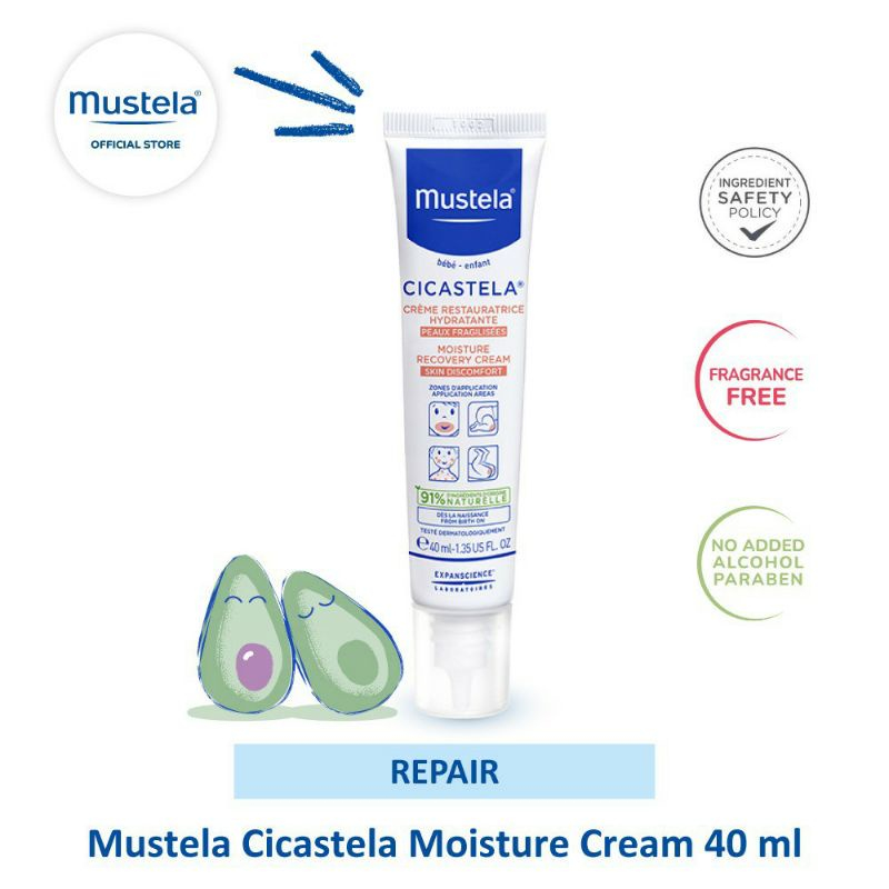 Jual Mustela Cicastela Moisture Recovery Cream Baby untuk Ruam ...