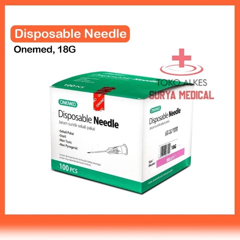 Jual Jarum OneMed Disposable Needle 18G, 23G, 25G & 27G | Shopee Indonesia