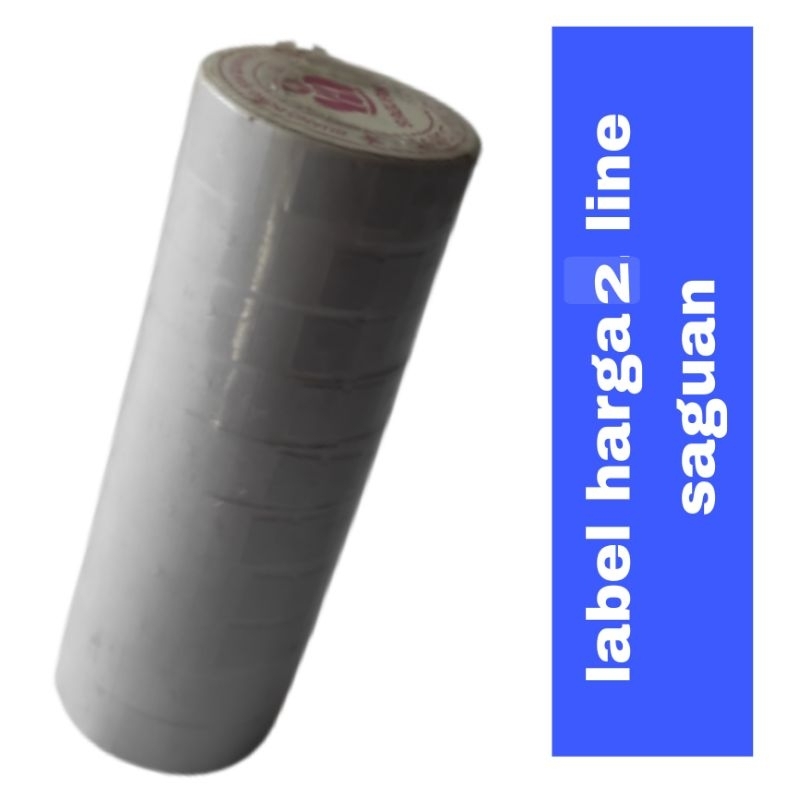 Jual refill sticker /refill label harga 2 baris line saguan perslop ...