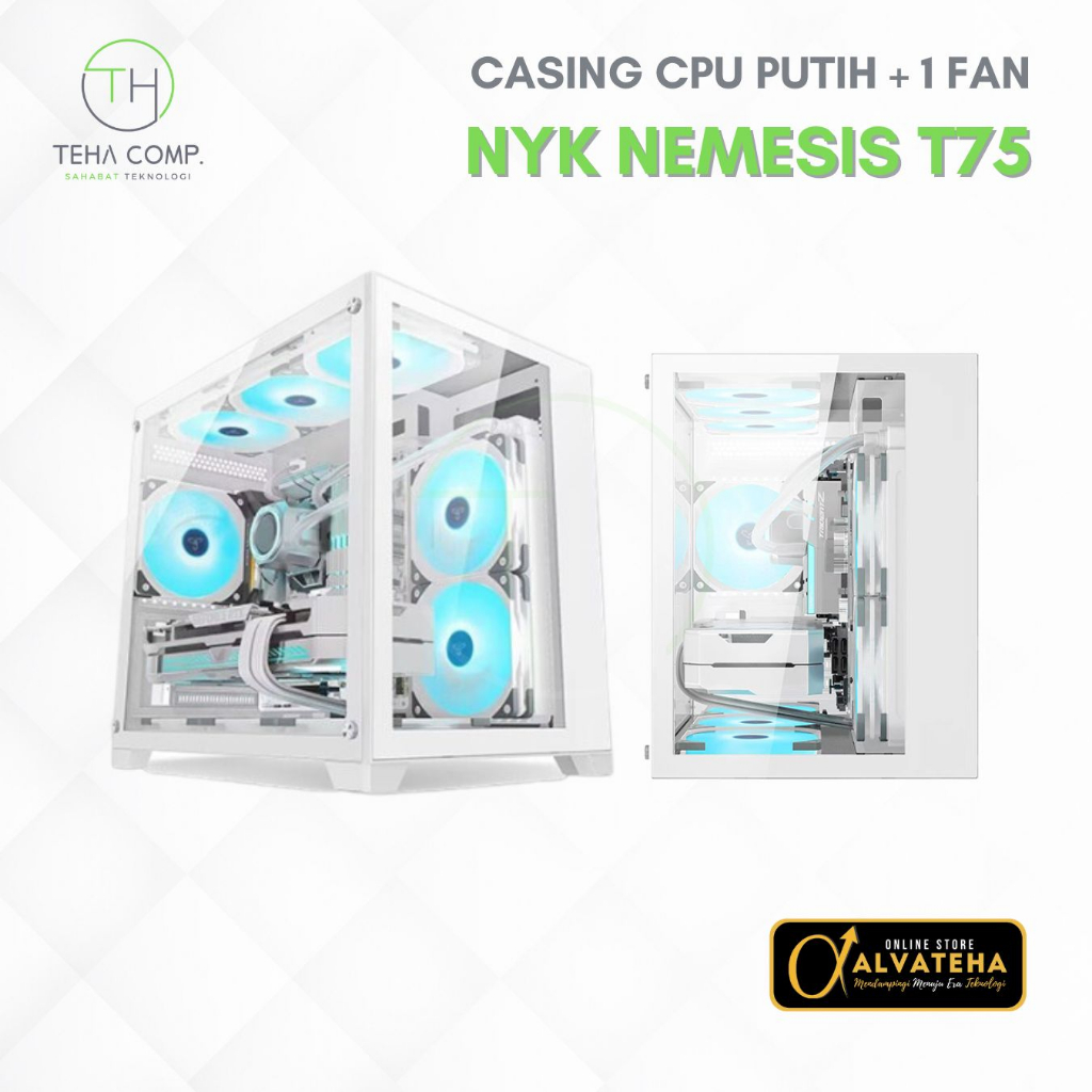 Jual Casing PC Gaming Tanpa PSU Power Supply NYK NEMESIS Case Komputer ...