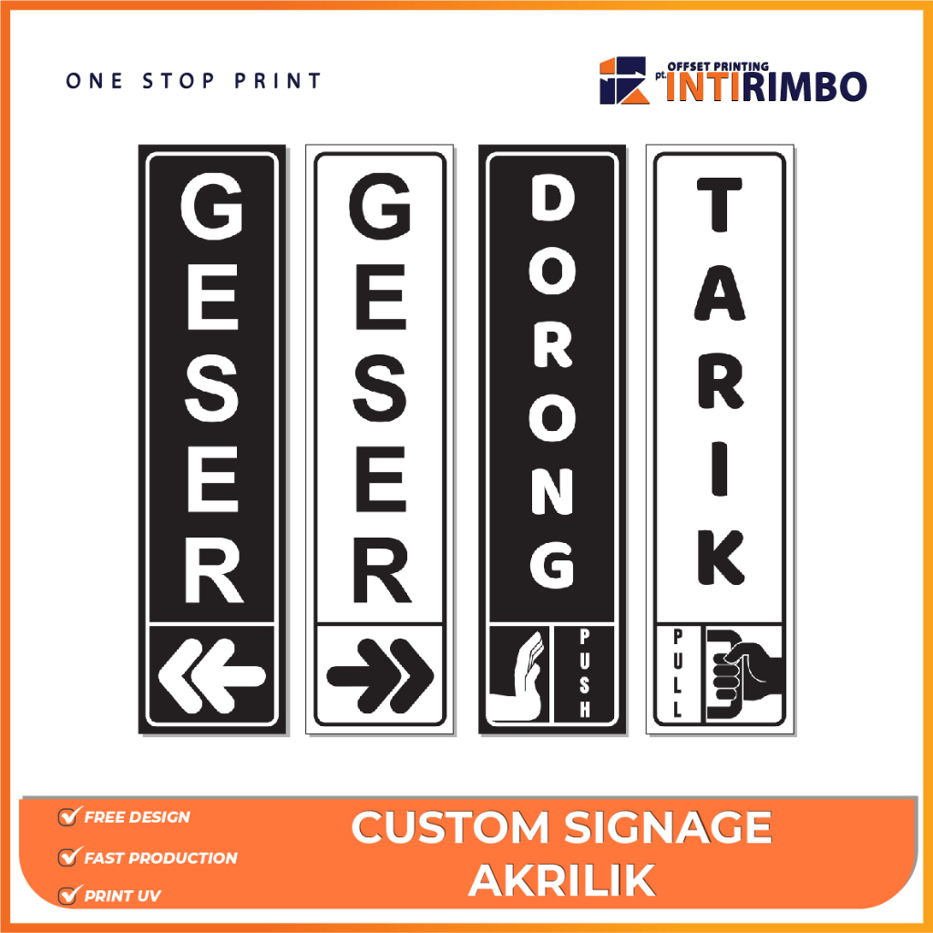 Jual Custom Signage Board Akrilik - Papan Tanda Pintu | Shopee Indonesia