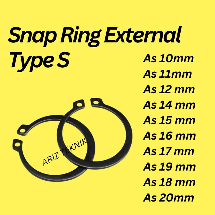 Jual Snap Ring Circlip Klip Pengunci External Retaining Type S Tersedia S10 S11 S12 S14 S15 S16 ...