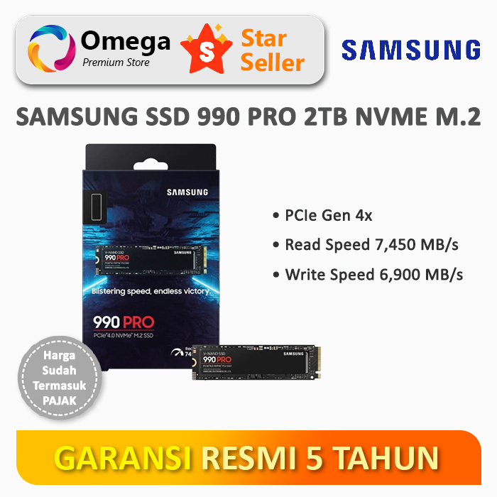Jual Samsung SSD 990 Pro 2TB NVMe M.2 | Shopee Indonesia