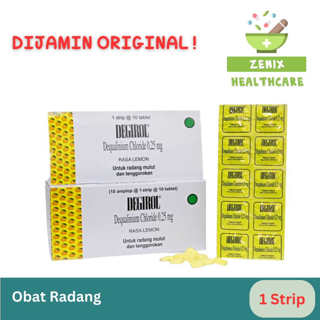 Jual Degirol Obat Radang Hisap 1 Strip 10 Tablet | Shopee Indonesia
