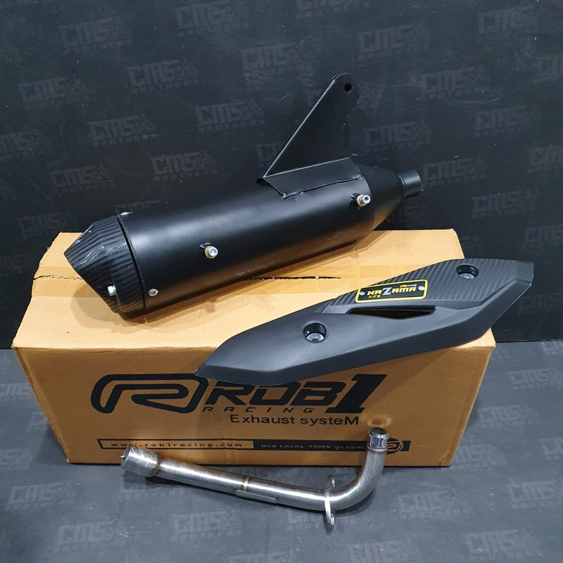Jual Exhaust Knalpot Standar Racing V Cap ROB1 Kazama Yamaha Mio M3 ...