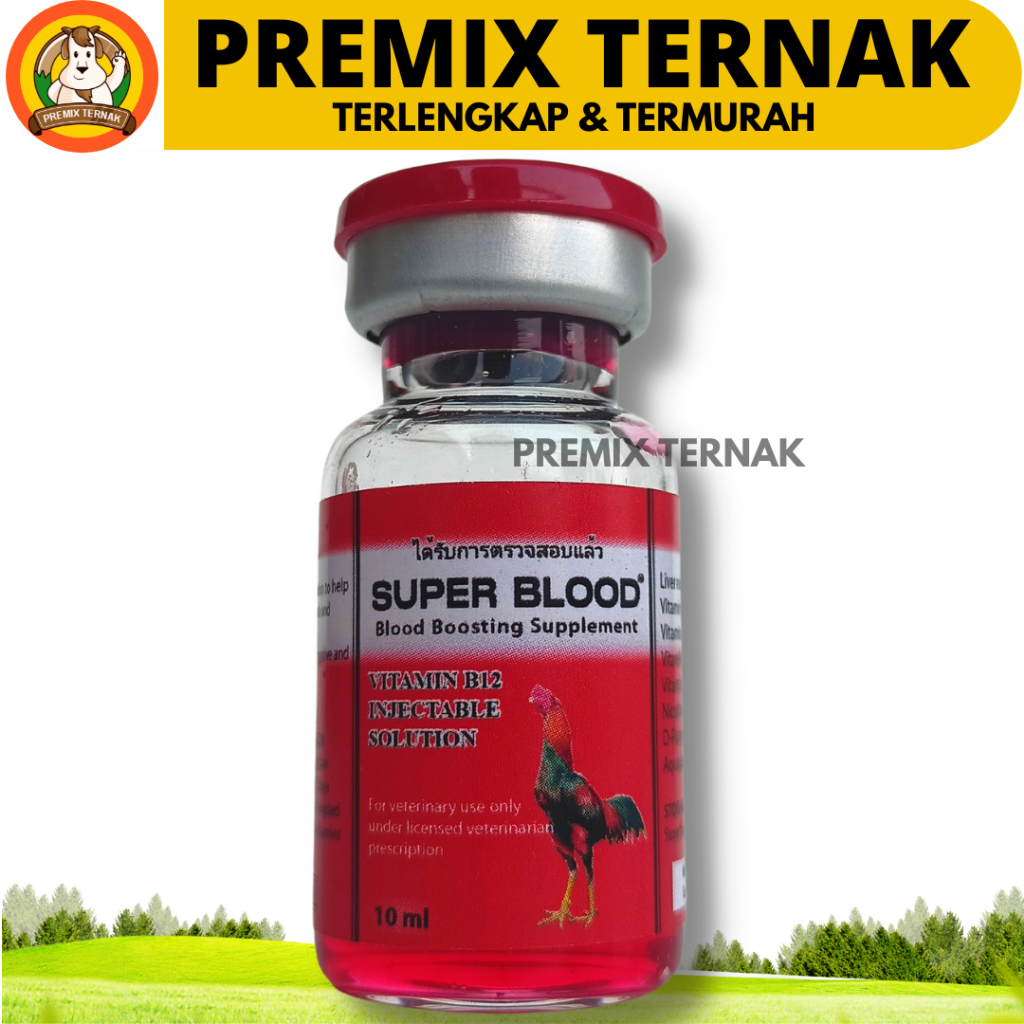 Jual SUPER BLOOD AYAM 10ML - Obat Ayam Pucat Anemia Kurang Darah dan ...