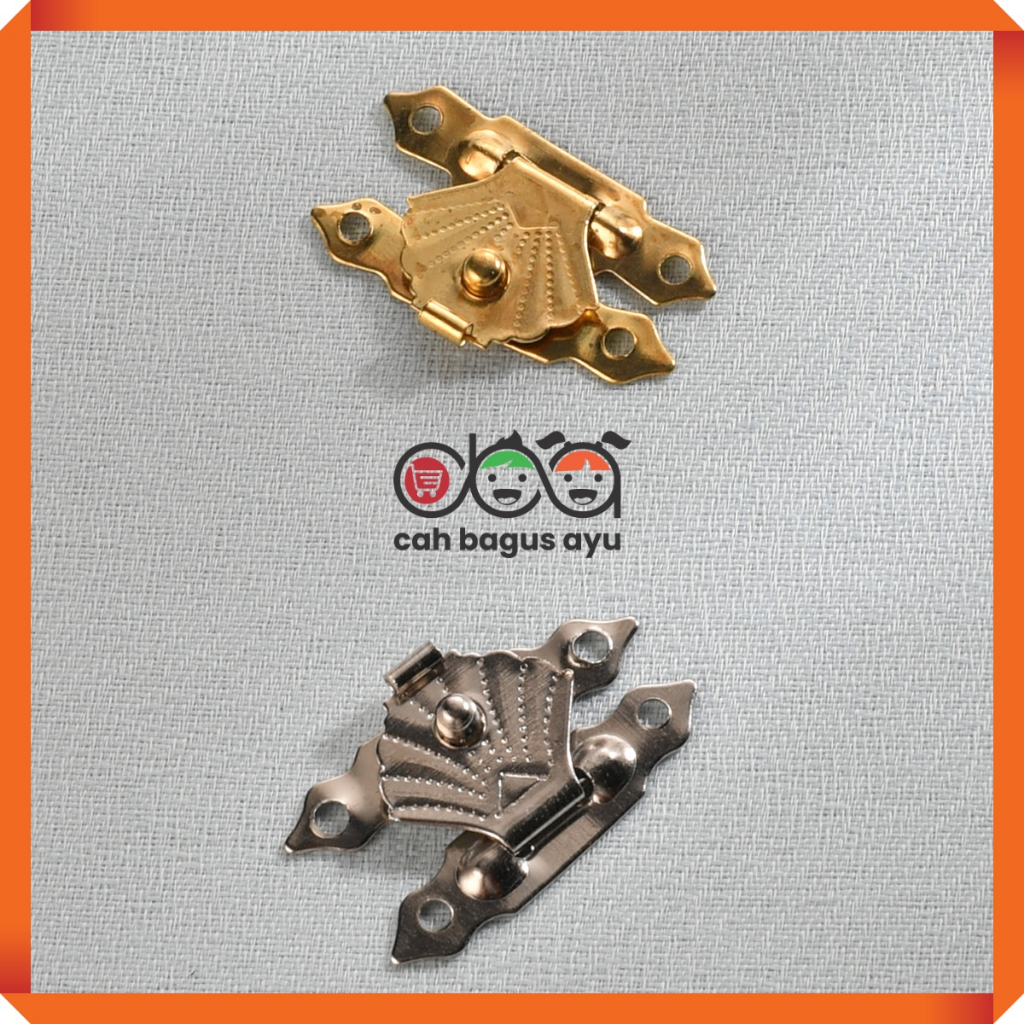 Jual Kunci Pengait Box 30 x 18 mm Gembok Gold Silver Ring Box Pengait ...