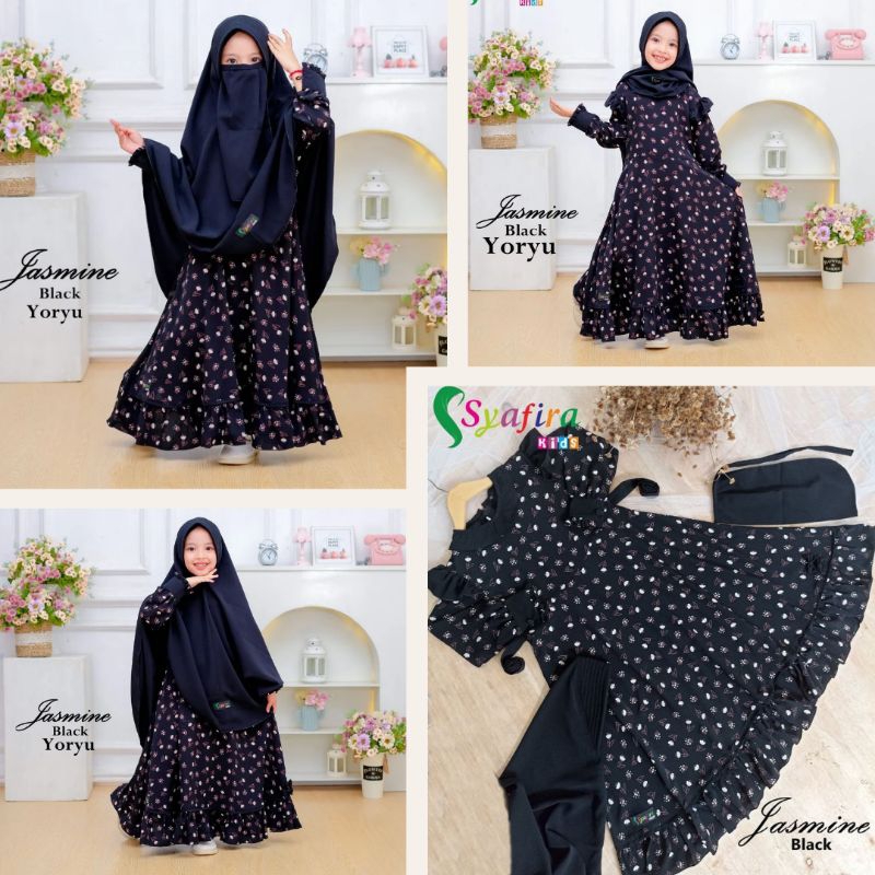 Jual [COD] JASMINE SYAFIRA KIDS SIZE S-XXXL (Usia 3th-Remaja) GAMIS ...