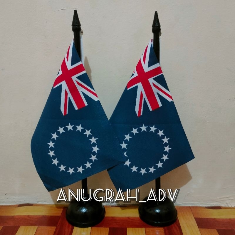 Jual tiang kayu bendera meja KEPULAUAN COOK | Shopee Indonesia