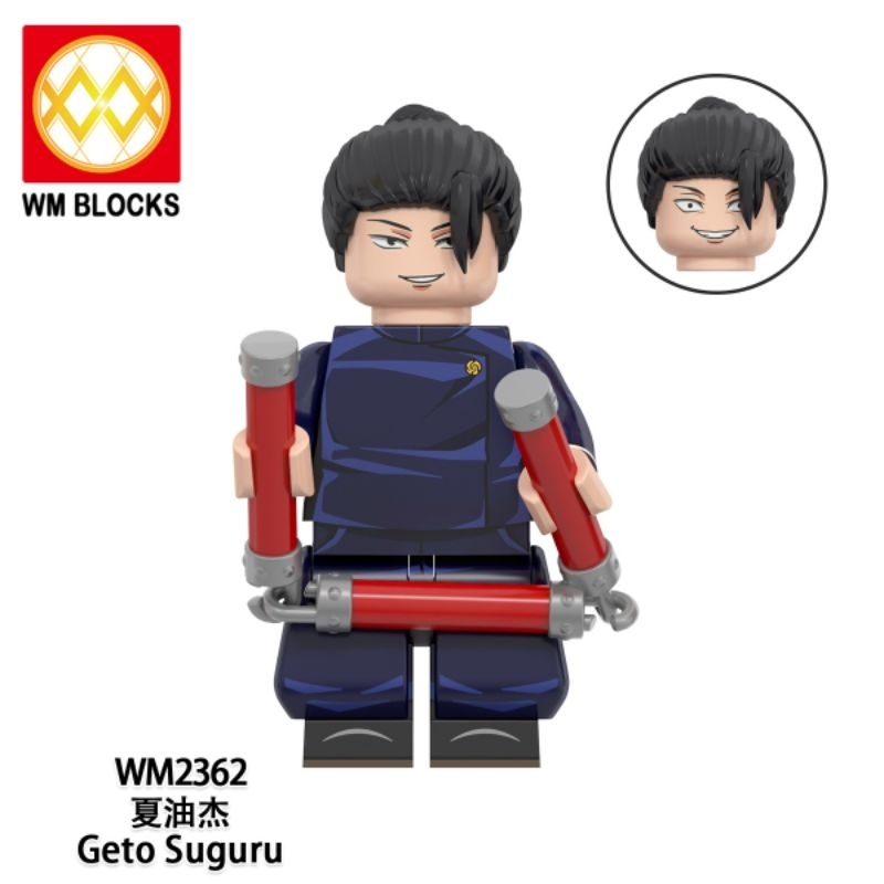Jual Mini Action Figure Geto Suguru Jujutsu Kaisen Brick Mainan Balok ...