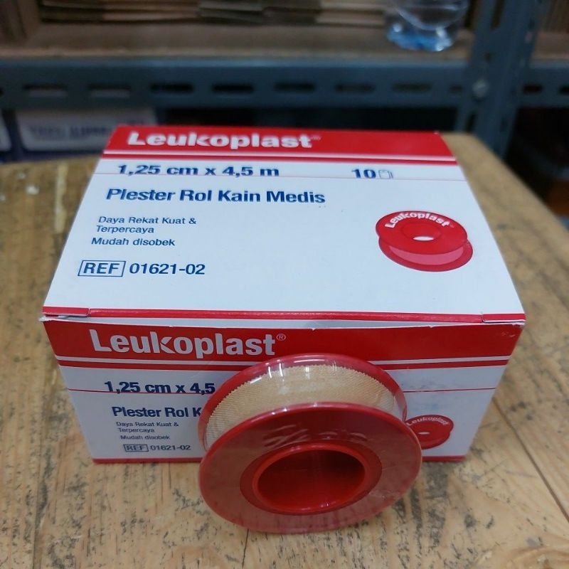 Jual plester rol kain leukoplast 1,25cm x 4,5m -box | Shopee Indonesia