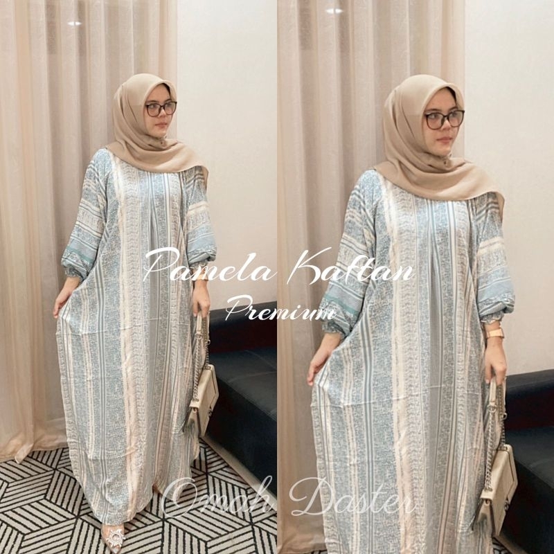 Jual DASTER KAFTAN PAMELA PAKAIAN MUSLIM KEKINIAN | Shopee Indonesia