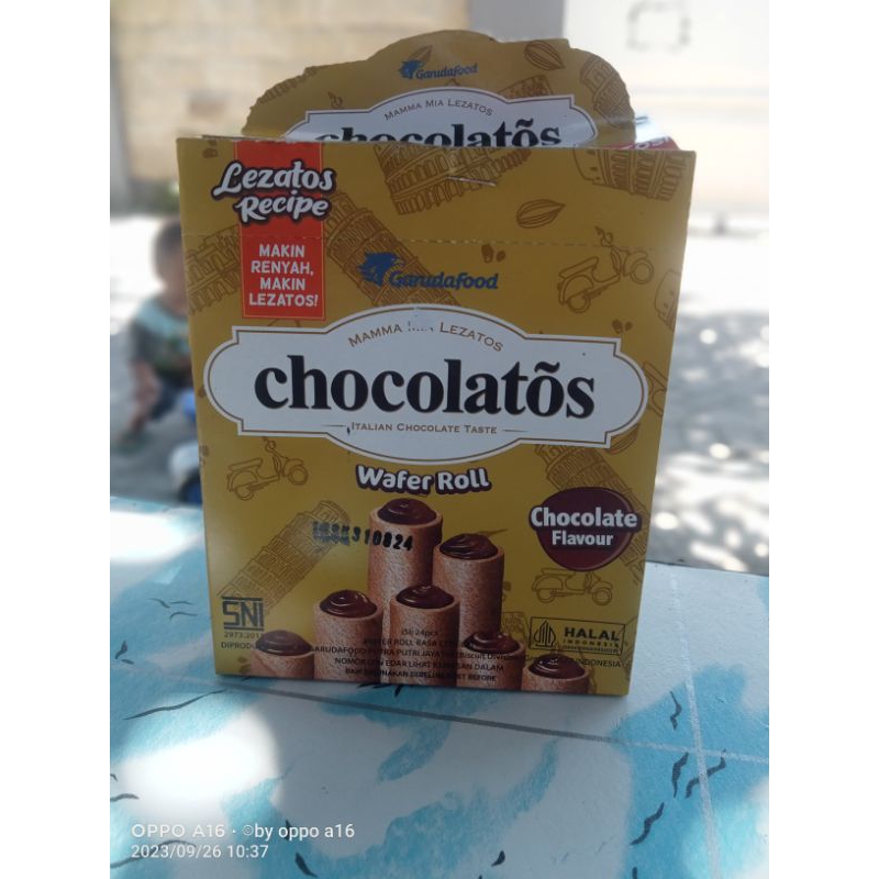 Jual Garudafood Chocolatos Wafer Roll Cholote Flavour | Shopee Indonesia