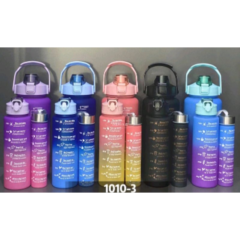 Jual Botol Air Minum 3 in 1 Rainbow Free Sticker berkualitas | Shopee ...